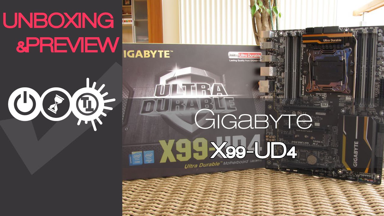 Gigabyte X99-UD4 Unboxing & Preview - YouTube