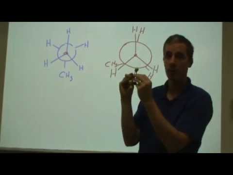 Conformational isomers with propane - Newman projections - YouTube