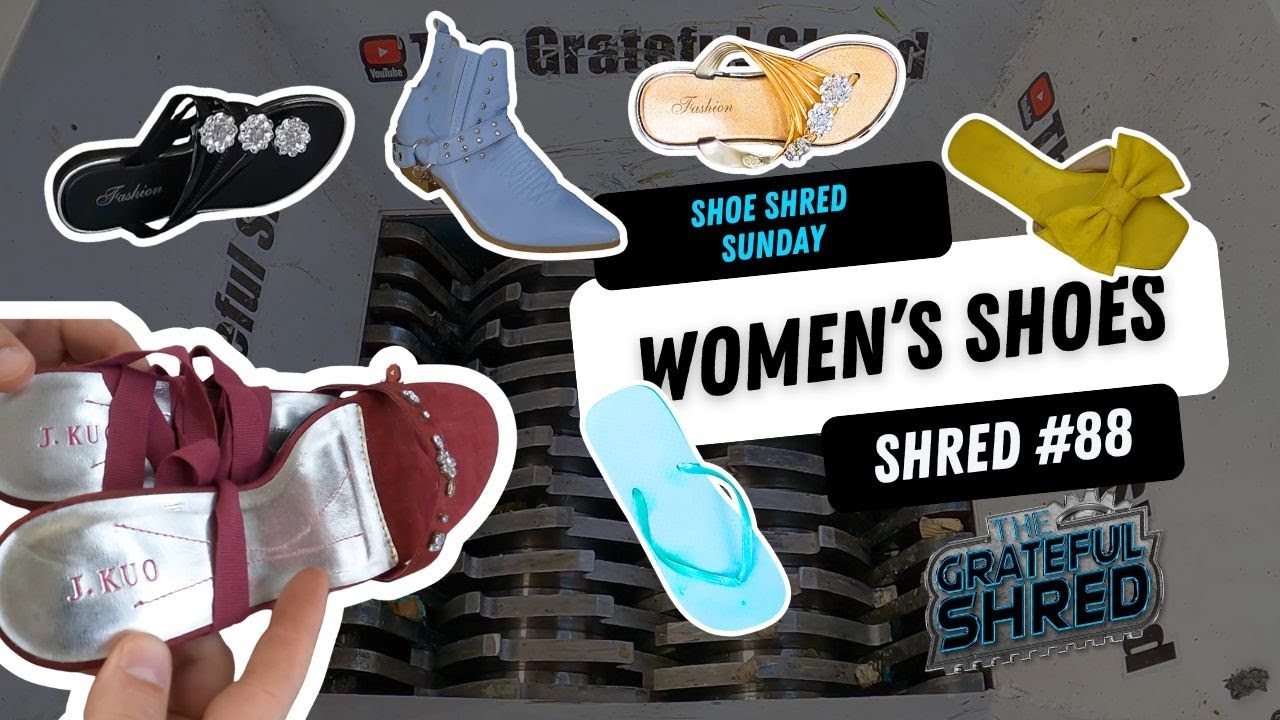 Heels, Sandals & More Get Shredded | Shoe Shred Sunday - YouTube