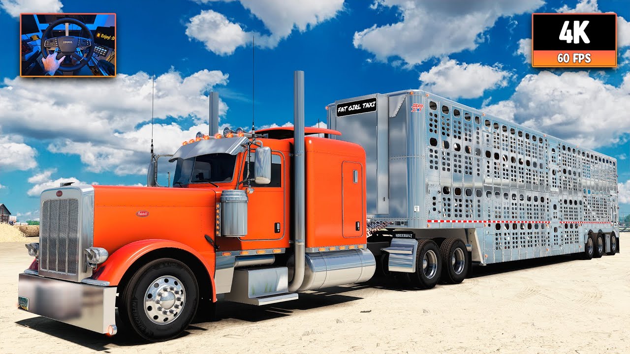 Peterbilt 389 + CAT C15 ACERT | Cheyenne - Sheridan | ATS 4K Gameplay ...