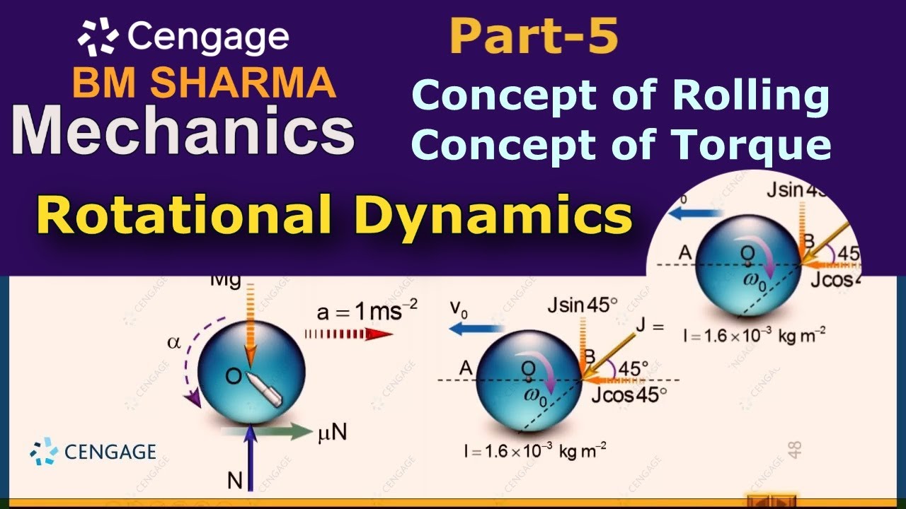 Rotational Dynamics #JEE Main Advanced #NEET | Physics by BM Sharma # ...
