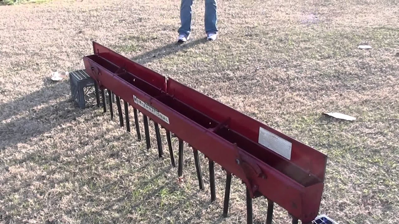 International Small Seed Box for IH Grain Drill - YouTube