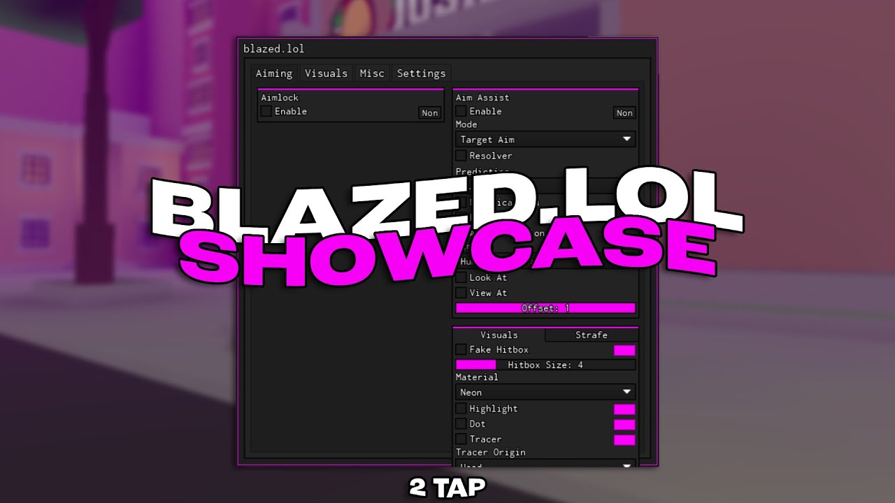 da hood blazed.lol showcase 🔥 (2 TAP ON 100 PING) - YouTube