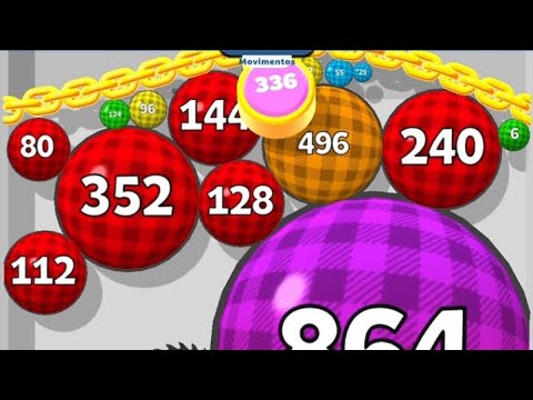 PUFF UP Gameplay Satisfying game 2048 balls android ios game #2 - YouTube