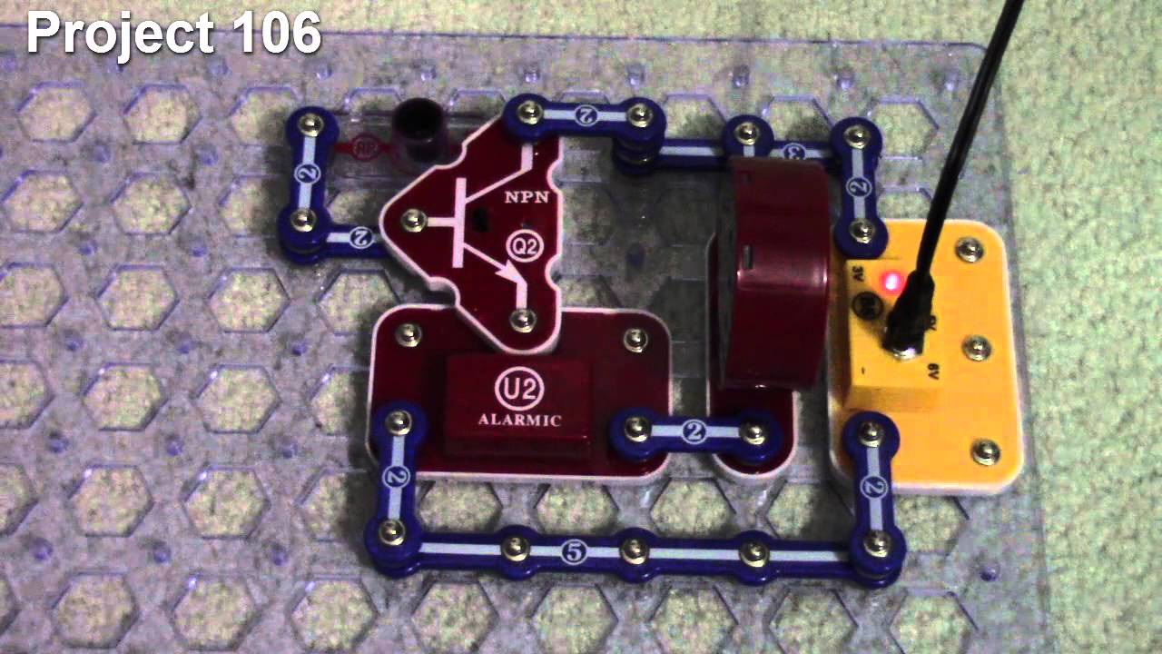 ELENCO Snap Circuits Projects 102 - 112 - YouTube