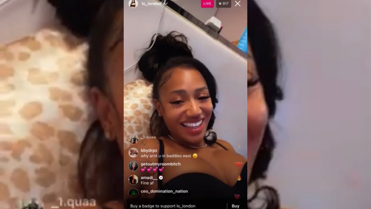 Lo London from Baddies West Goes Live And Shows aus her outfit and says ...