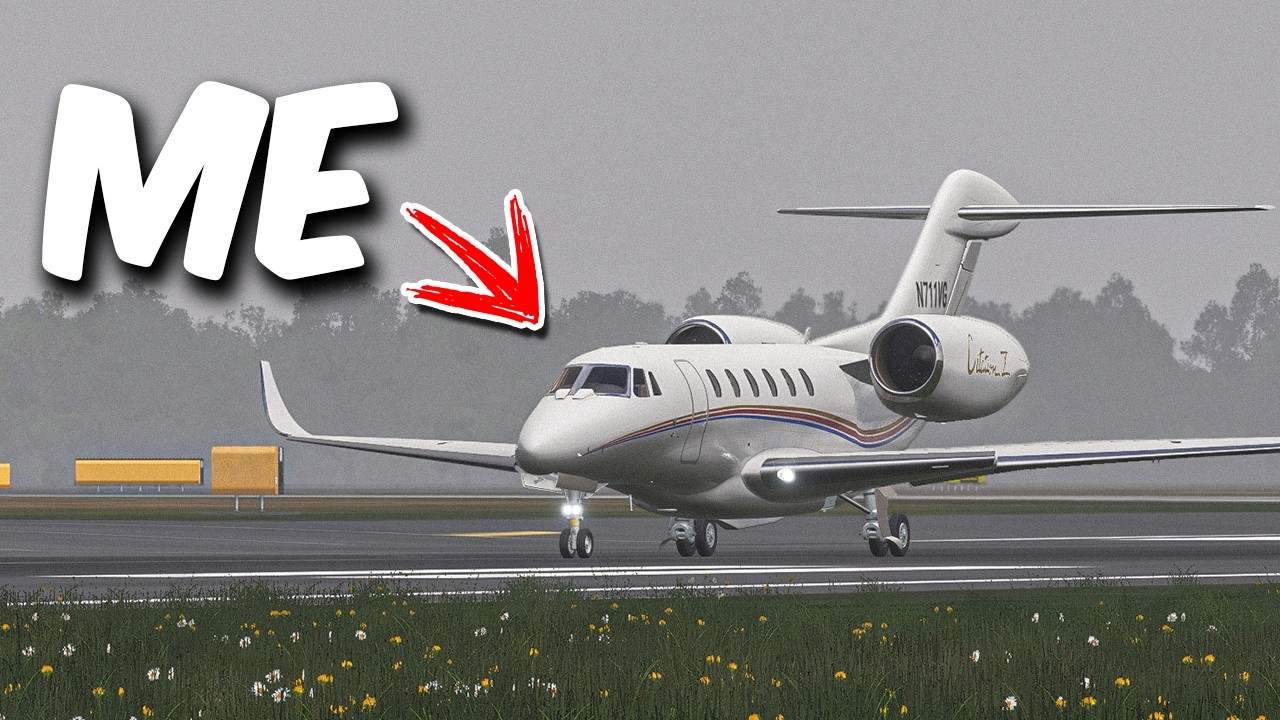 I Flew A *PRIVATE JET* In Microsoft Flight Simulator – Caught In A ...
