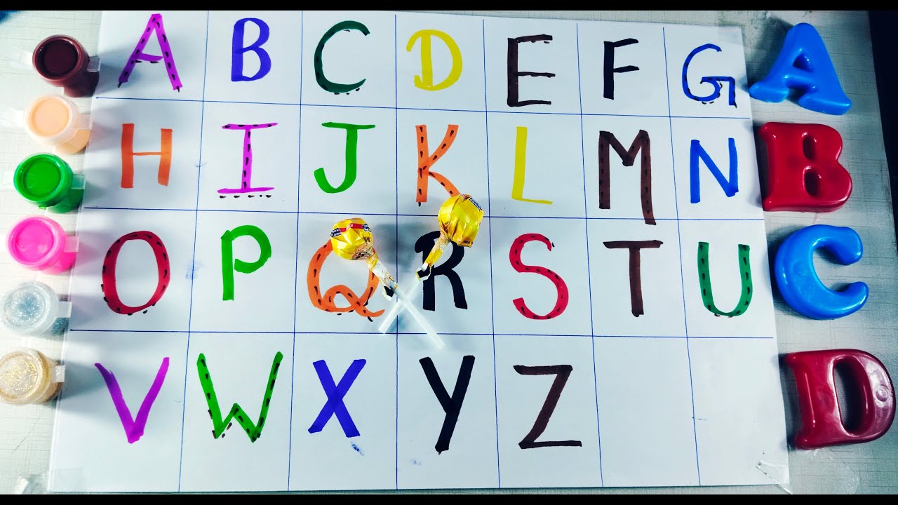 ABCD learning video for kids | capital letters | abcd writing practice ...