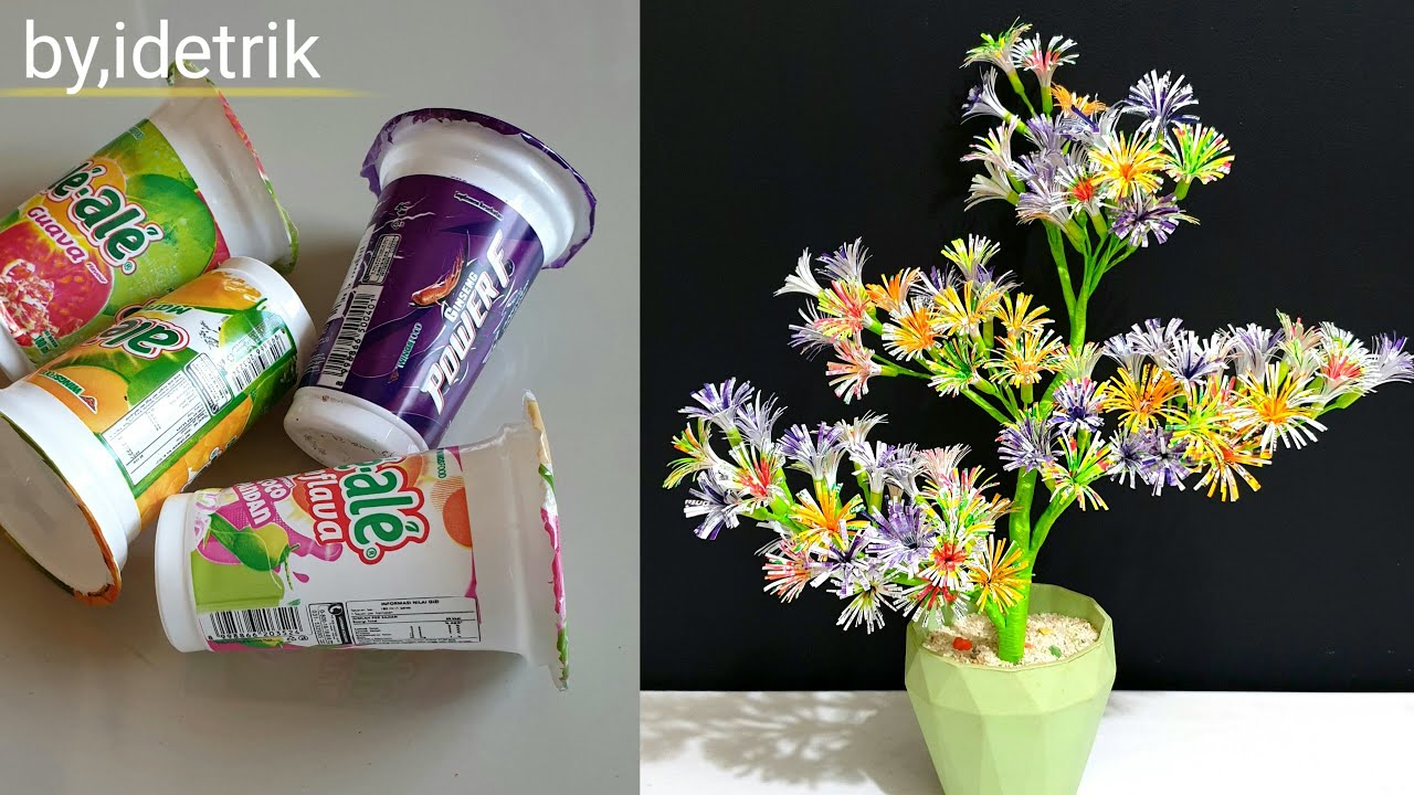 How to recycle a plastic cup || Creative idea from plastic cups ...