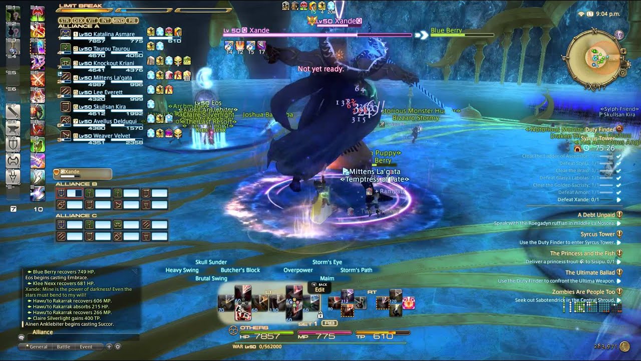 FFXIV: Syrcus Tower - Xande Boss Fight - YouTube