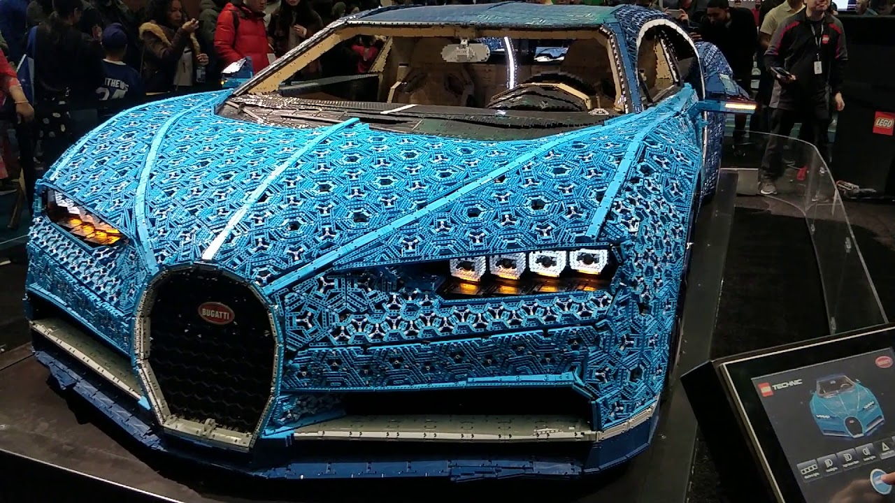 LEGO Bugatti Chiron - made from Lego blocks - Canadian Auto Show 2019 ...