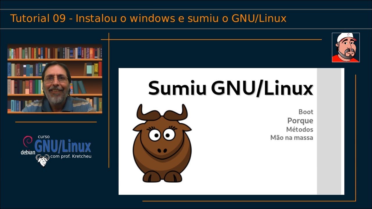 🟢 Curso GNU Linux - Tutorial 09 - Instalou windows e sumiu o GNU/Linux - YouTube
