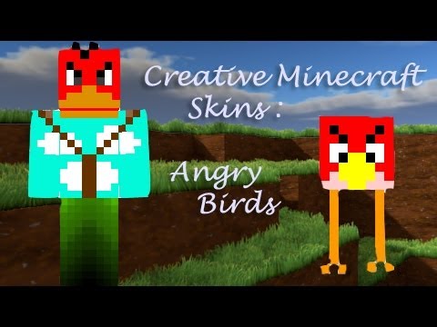 Minecraft Skins Creative Angry Birds Minecraft Skins Showcase - YouTube