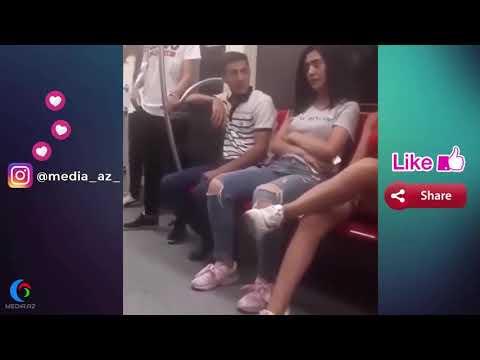 Bakı METROSUNDA DAVA  YENİ VİDEO 18 06 2018