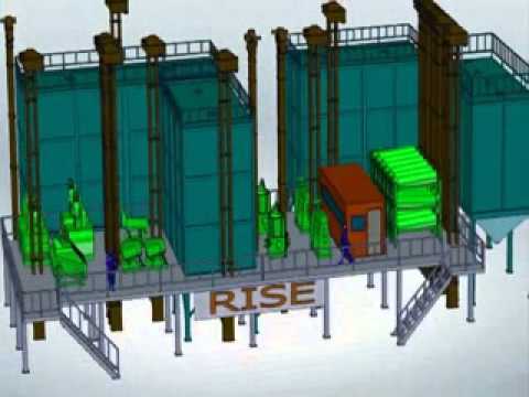 Rice mill system design with Ancoo color sorter - YouTube