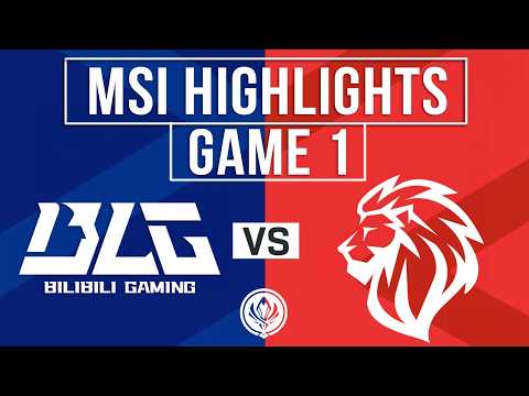BLG vs. LYON Highlights Spiel 1 | MSI 2026 Bracket-Phase | Bilibili Gaming vs. LYON