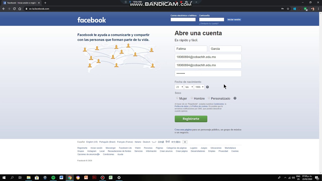 Aprende a crear una cuenta de Facebook - YouTube