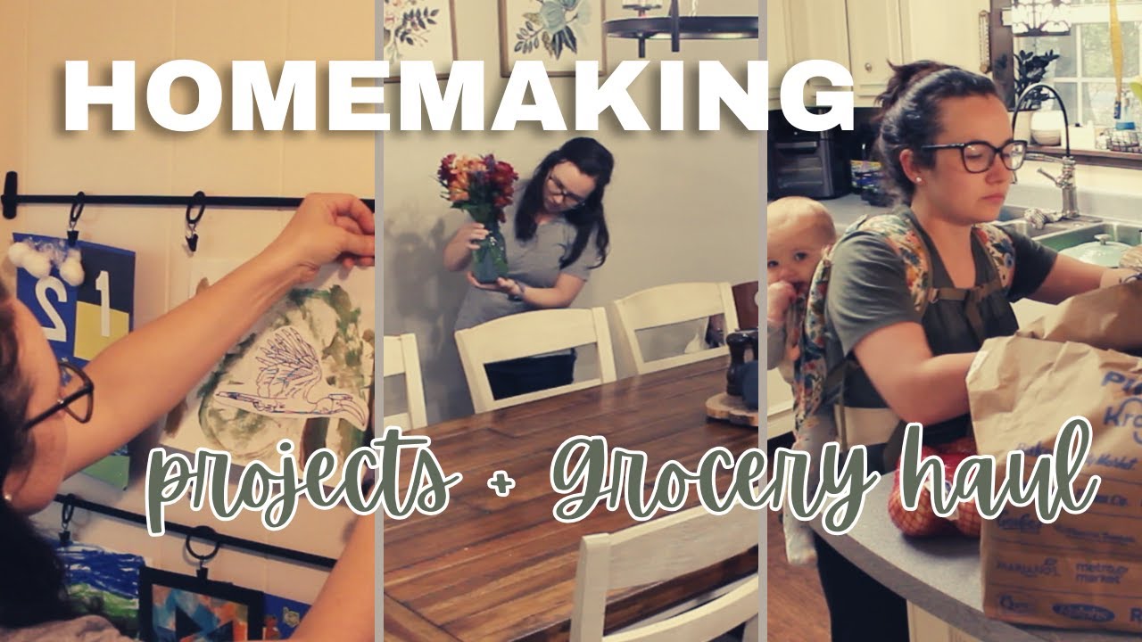 HOMEMAKING MOTIVATION | beautiful home projects & HUGE grocery haul ...