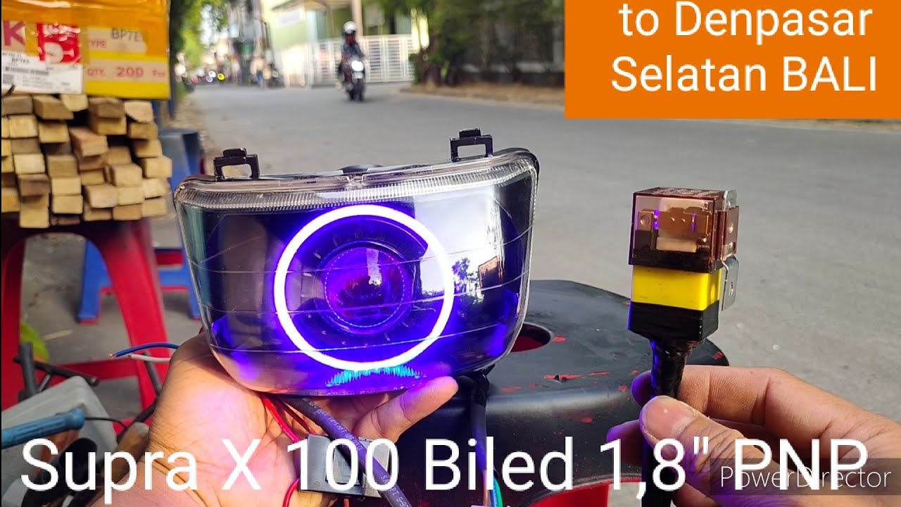 Supra X 100 Biled 1,8" PNP non leveling sinar otomotif - YouTube