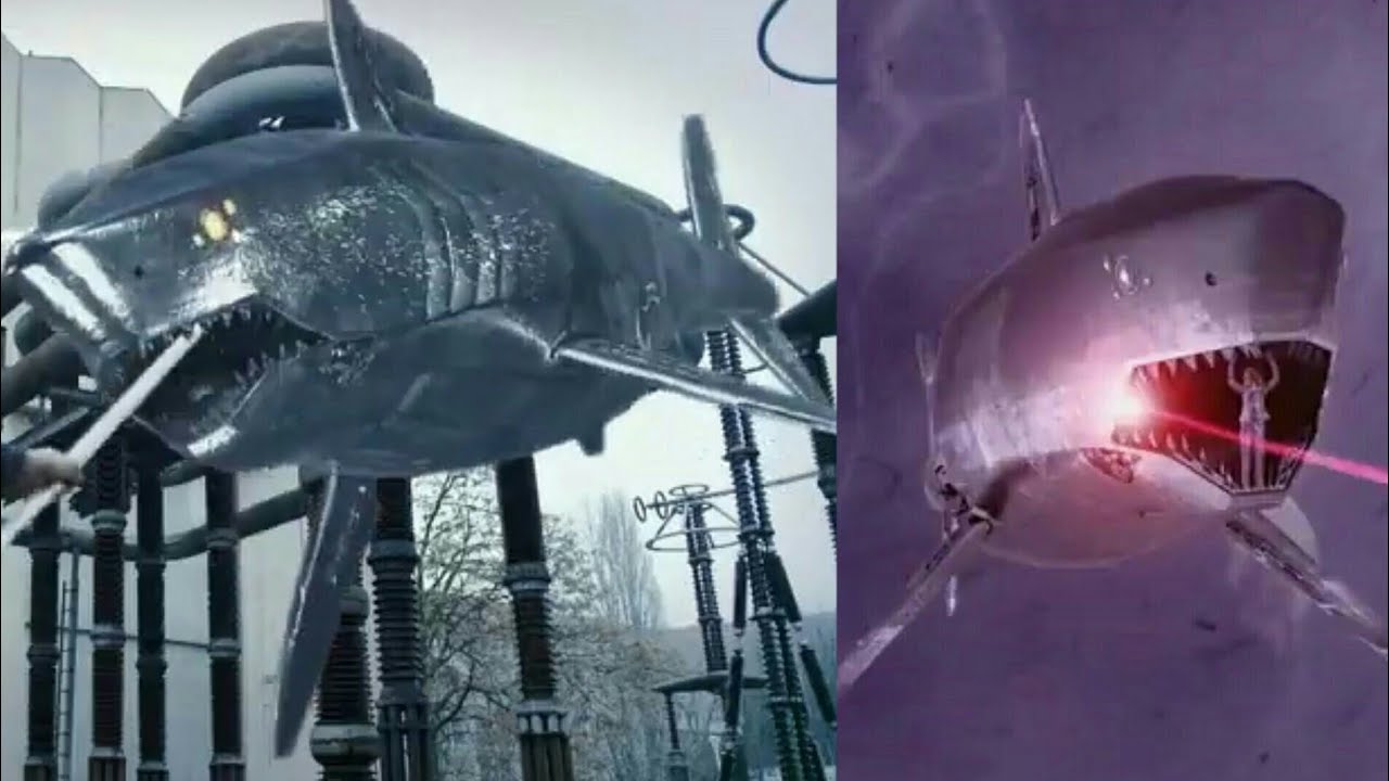 The Last Sharknado: It's About Time [2018] - Mecha Shark / Robot Shark ...