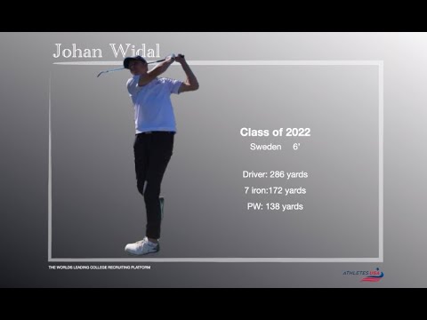 Men's Golf | Johan Widal, Sweden | Swing | Recruit 2022 - YouTube