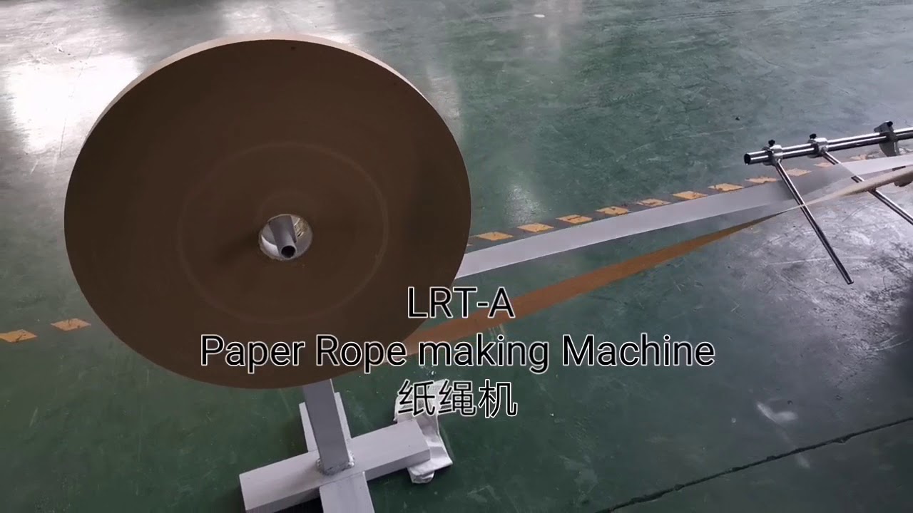 LRT-A Paper Rope making Machine - YouTube