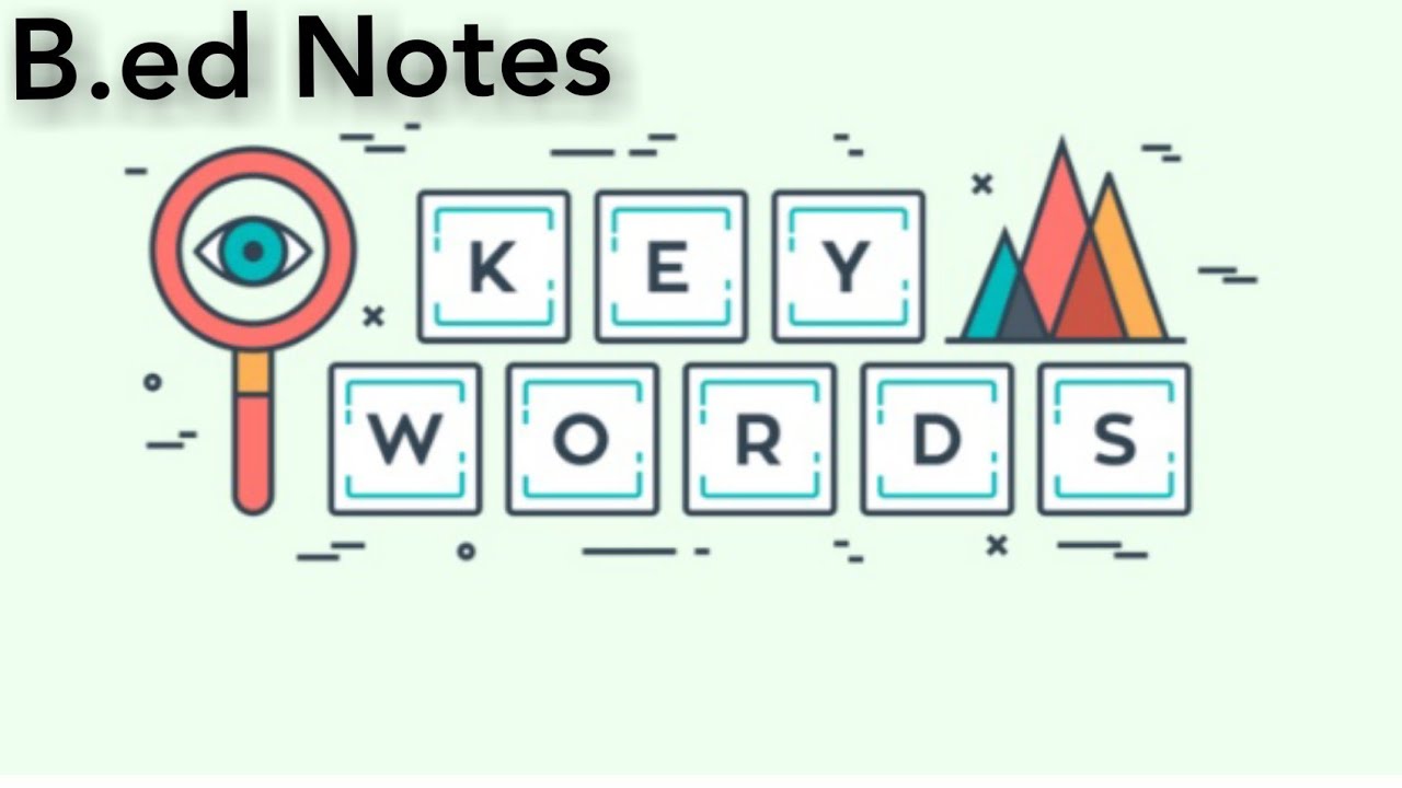 keywords notes for b.ed 1st semester | Notes on keywords #bednotes # ...