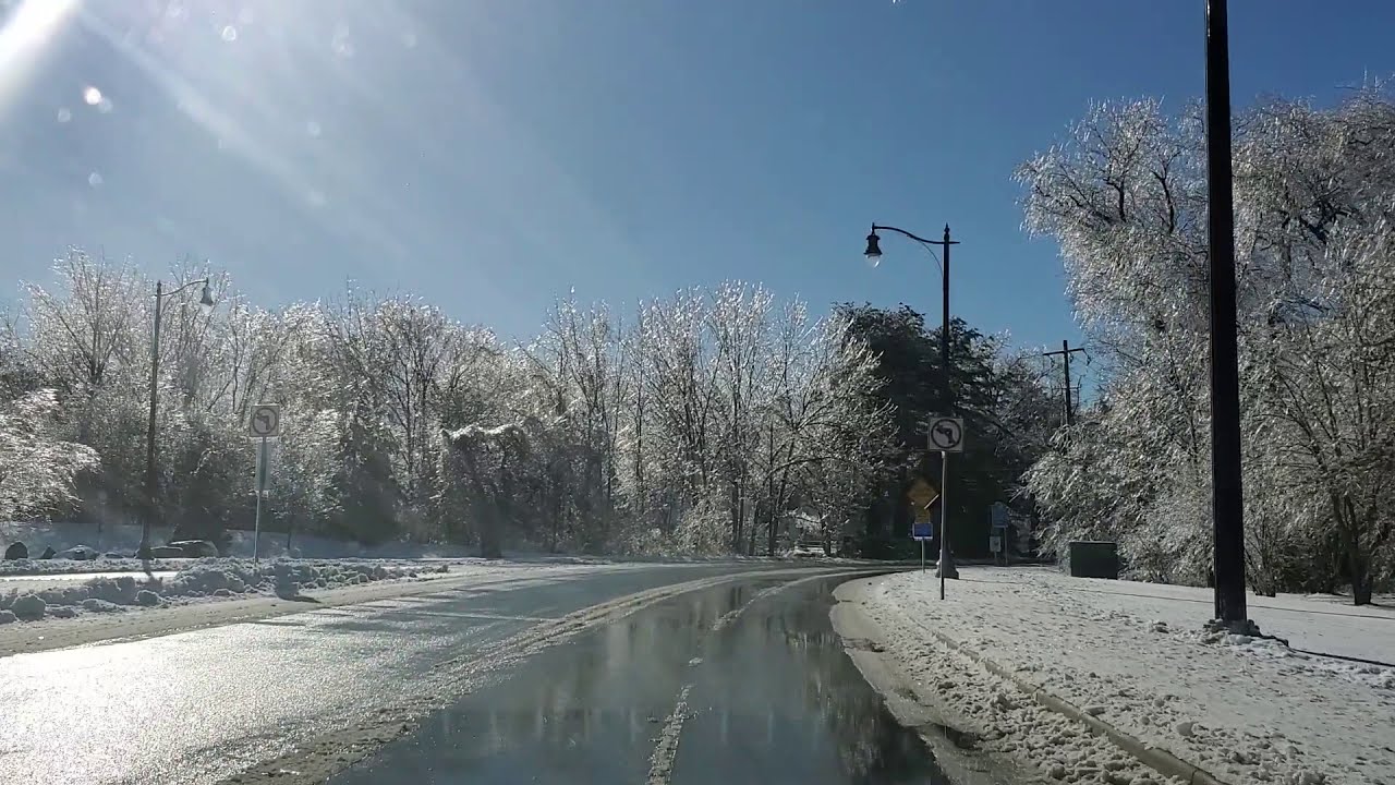 Snow Drive - First Delaware Blizzard in 3 Years - YouTube