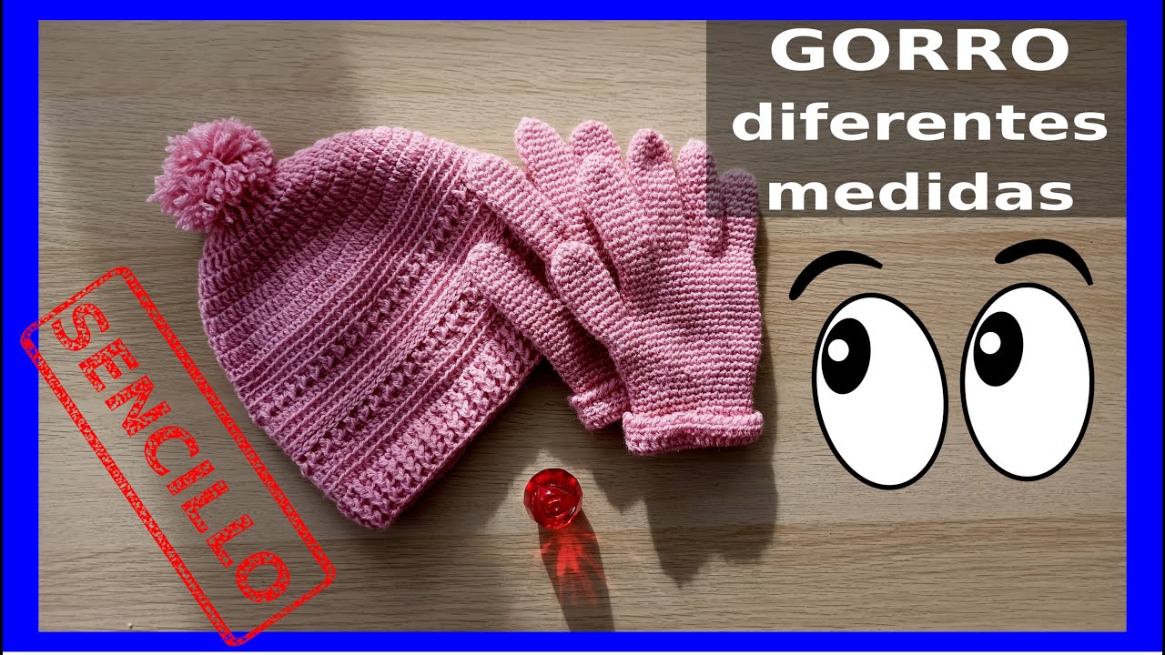 Como hacer un bonito gorro en crochet o ganchillo - YouTube