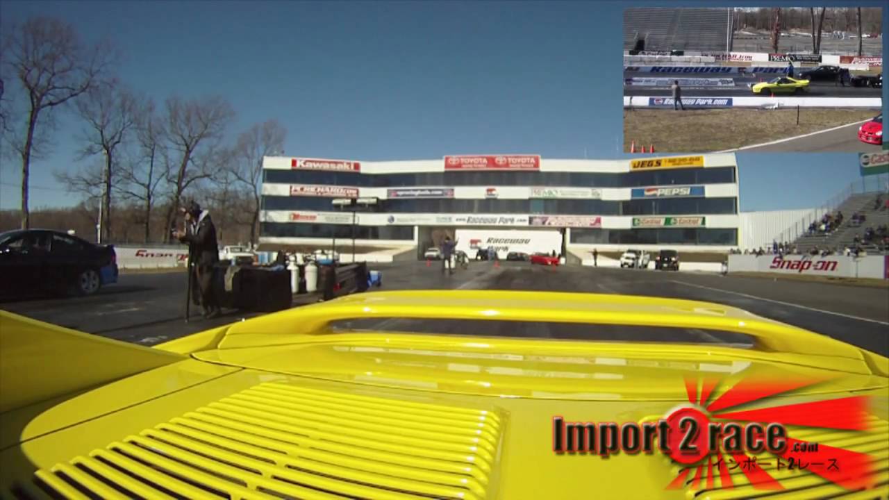 Toyota MR2 vs GTO Pontiac Race GoPro Cam HD - YouTube