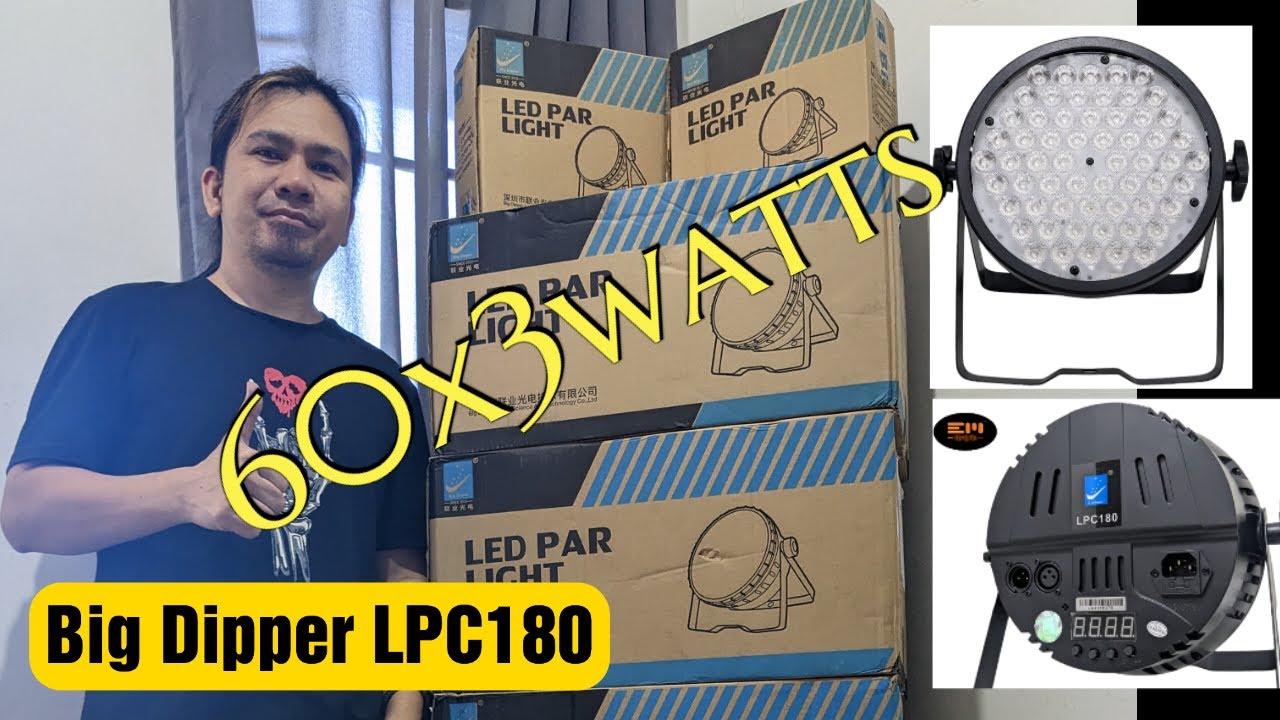 Unboxing. Original Big Dipper LPC180 RGB 3in1 Full Color 60*3watts ...
