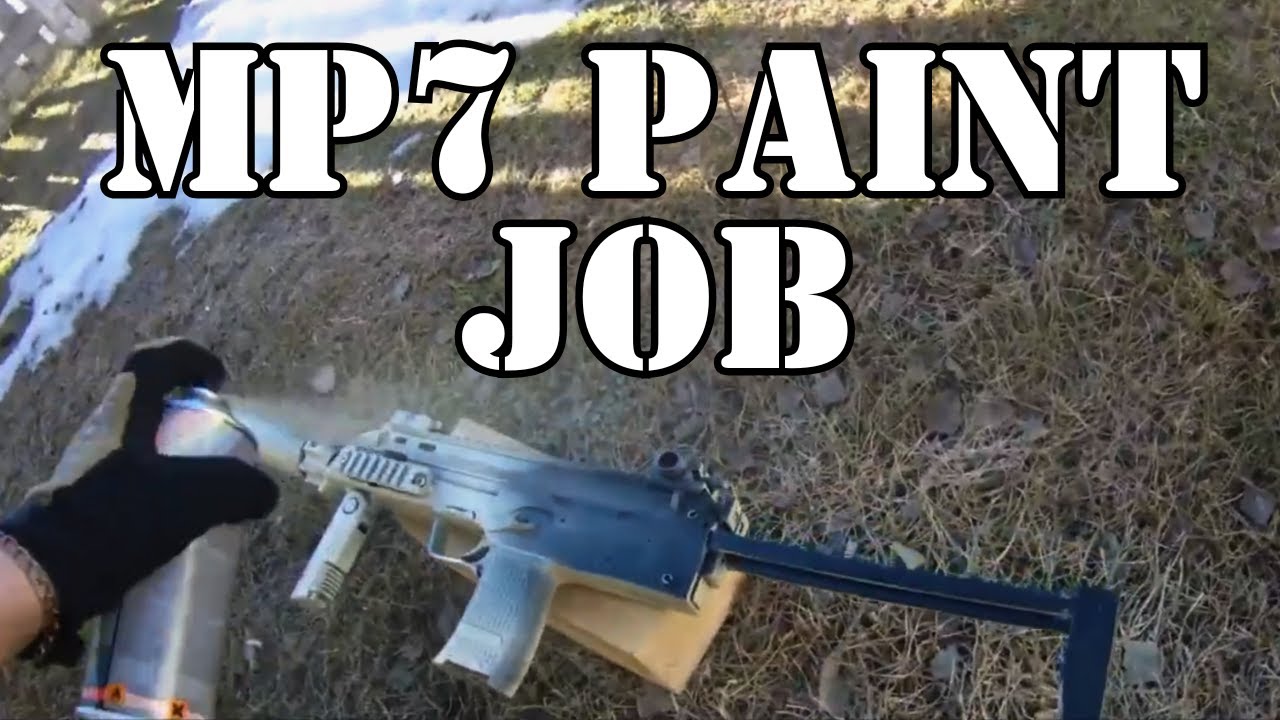 Quick how to | Airsoft MP7 Paint job - YouTube