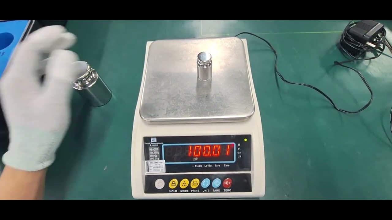How to calibrate digital scales - YouTube