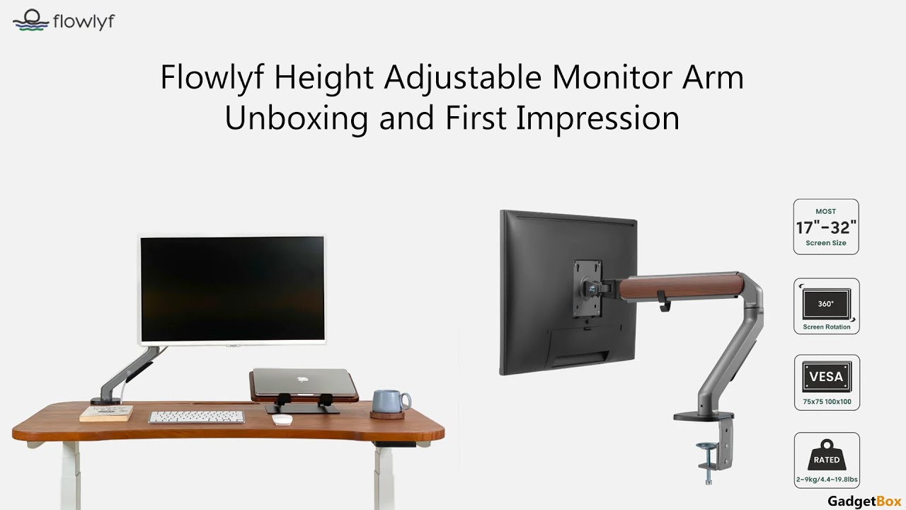 Flowlyf - Flow Arm Monitor Stand Unboxing and First Impression ...