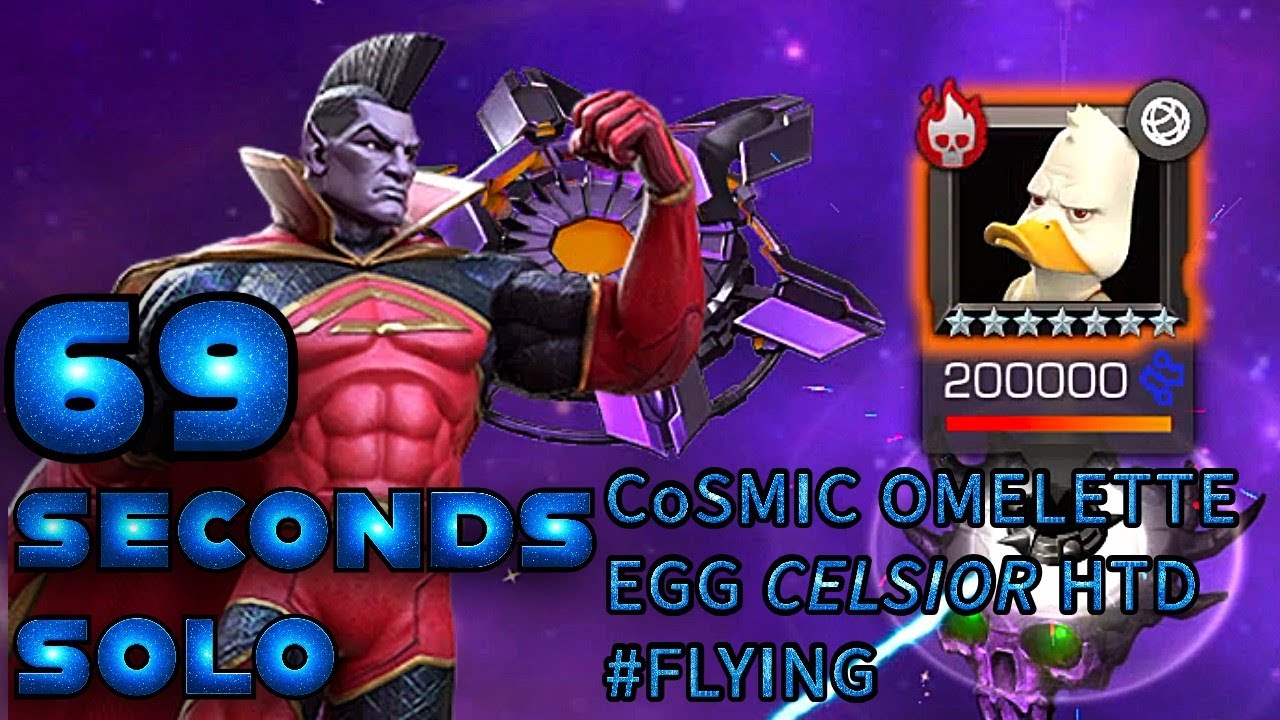 Egg Celsior Howard The Duck 69 Seconds Fight Soloed | Mcoc - YouTube