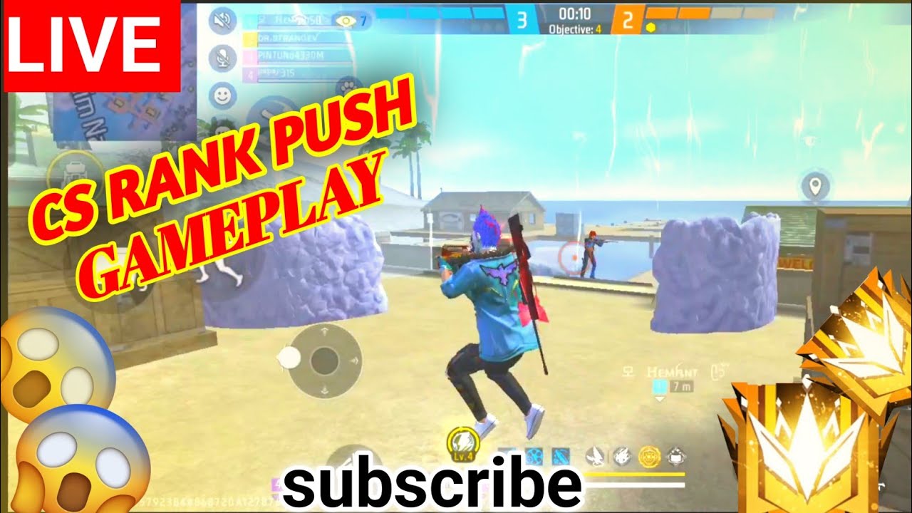 Cs rank push gameplay| Cs rank grandmaster gameplay ff #freefire - YouTube