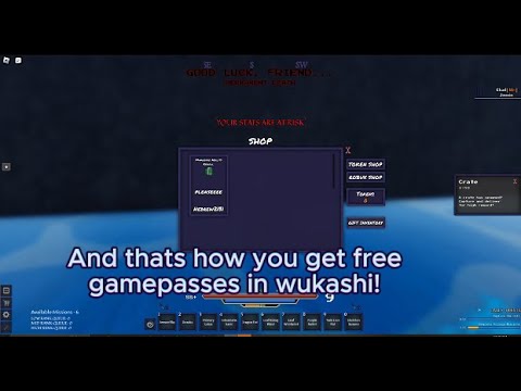 WUKASHI GAMEPASS BUG! (ABUSE QUICKLY) 🔥 - YouTube