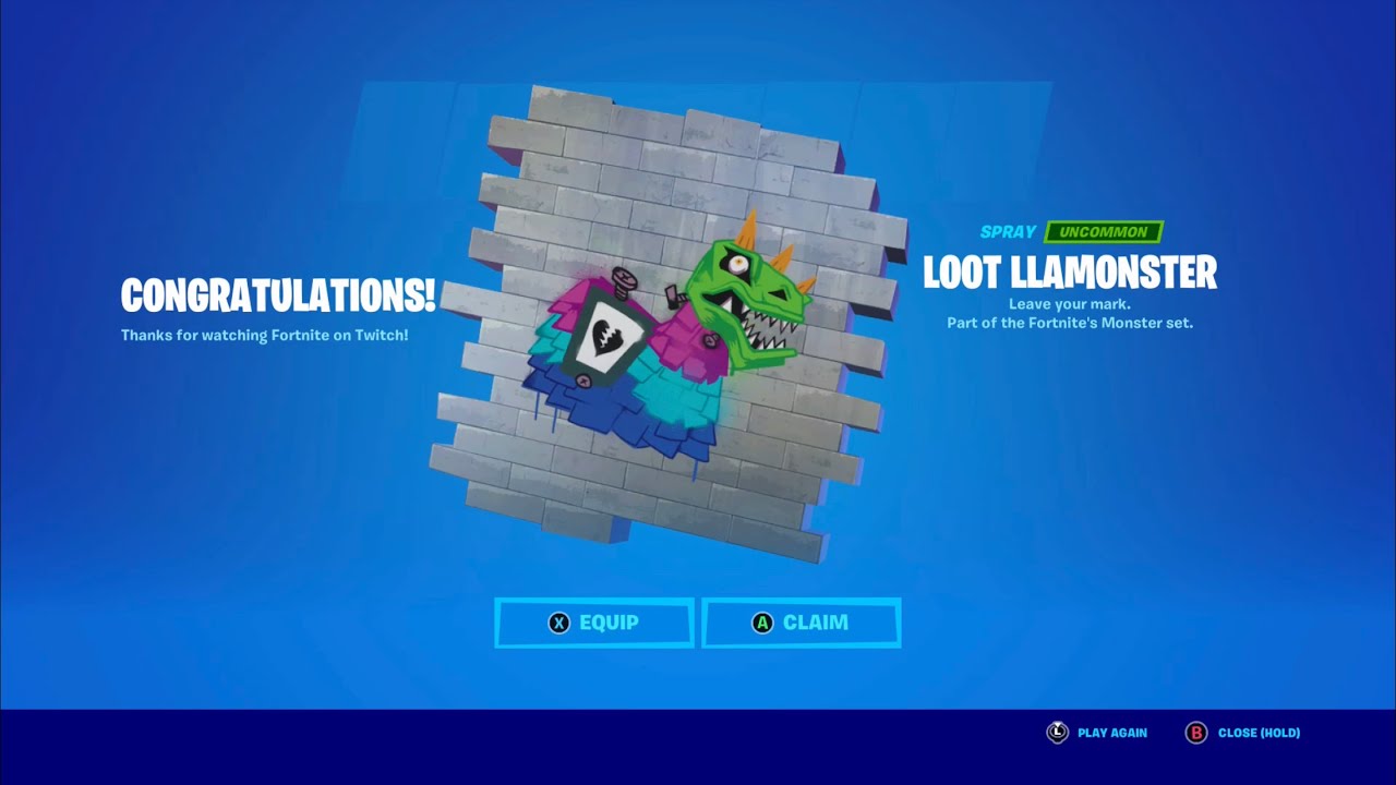 *FREE* LOOT LLAMONSTER SPRAY & OCTO WRAP! (NIGHT ROYALE EVENT) - YouTube