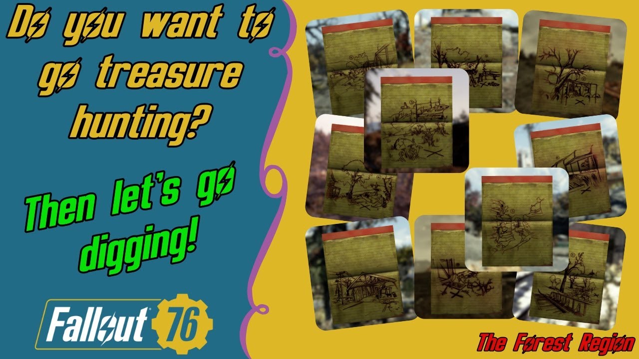 Fallout 76 Treasure Map Dig Sites The Forest Region Youtube 5829