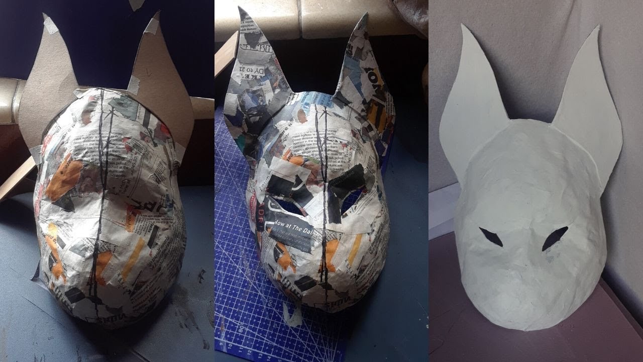 Making A kitsune Face Mask || Part 1 Designing The Base - YouTube