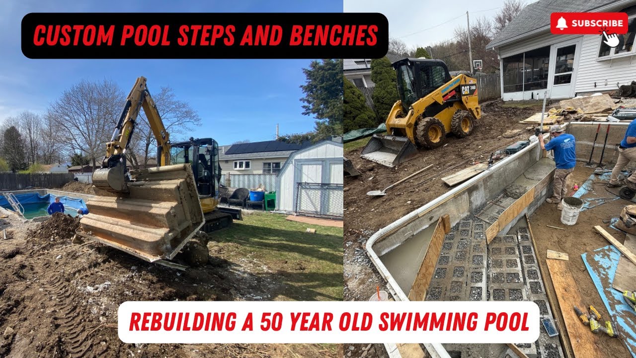 Major Pool Renovation | Demolition | Adding Custom Steps and More ...
