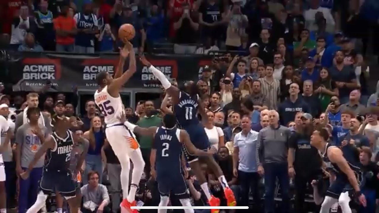 Kevin Durant hits a clutch shot in the final seconds against the Mavs ...