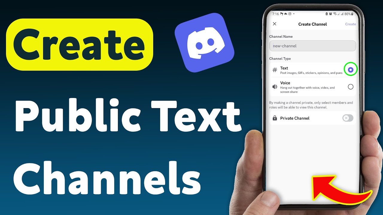 How to Create Public Text Channels on Discord Mobile (Updated) - YouTube