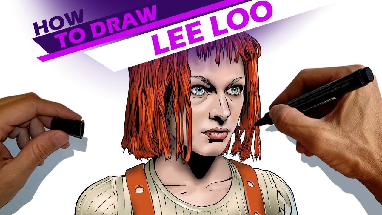 Milla Jovovich, Leeloo from the movie The Fifth Element - How to draw ...