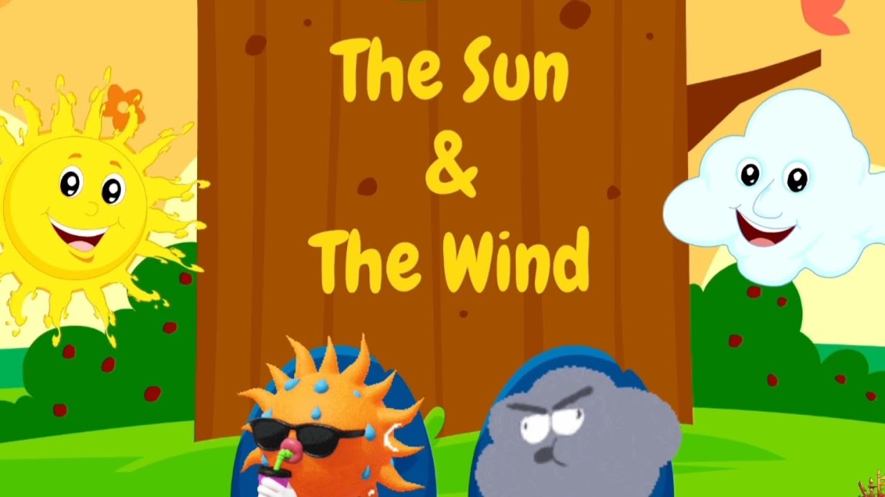 "The Sun And The Wind" 🌬️☀️ Aesop's fable 🧚🏻‍♀️Kids bedtime story📖Moral ...