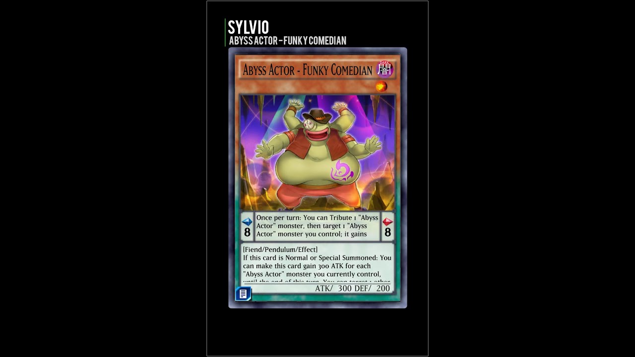 Yugioh Duel Links - Sylvio summon Abyss Actor - Funky Comedian - YouTube