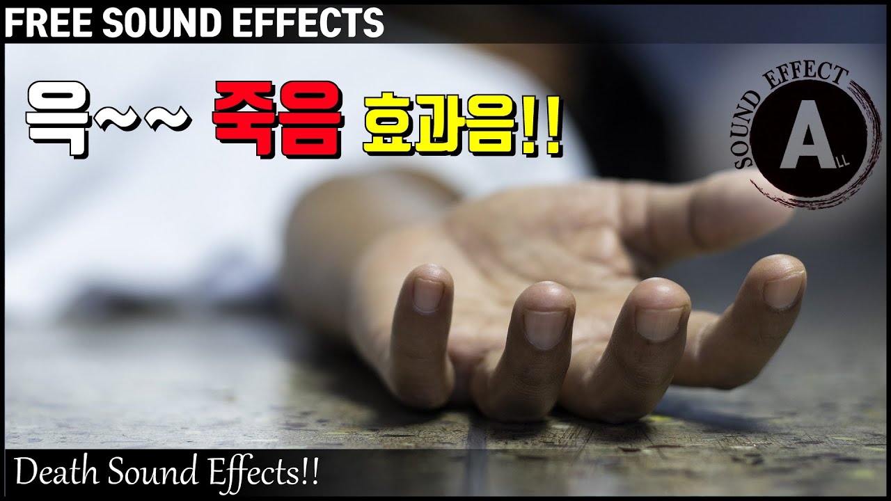 죽음(사망)의 비명 소리 효과음!! Death Sound Effects!! [저작권 없는 효과음] FREE SOUND ...