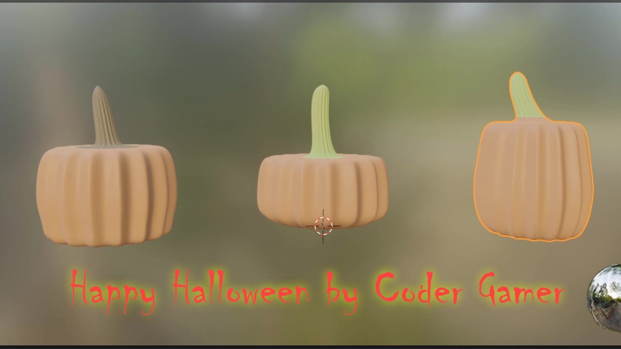 Blender Halloween Pumpkins 1 - YouTube