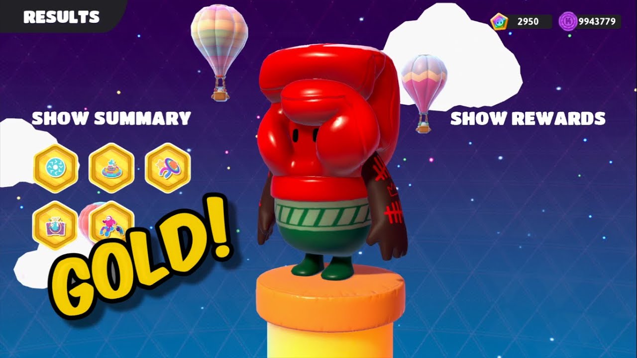 Fall Guys Golden Win: Punching Glove - YouTube