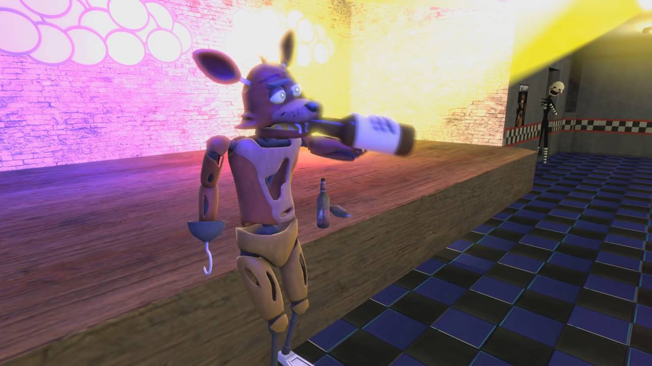 (sfm fnaf) drawkill foxy vs springtrap - YouTube